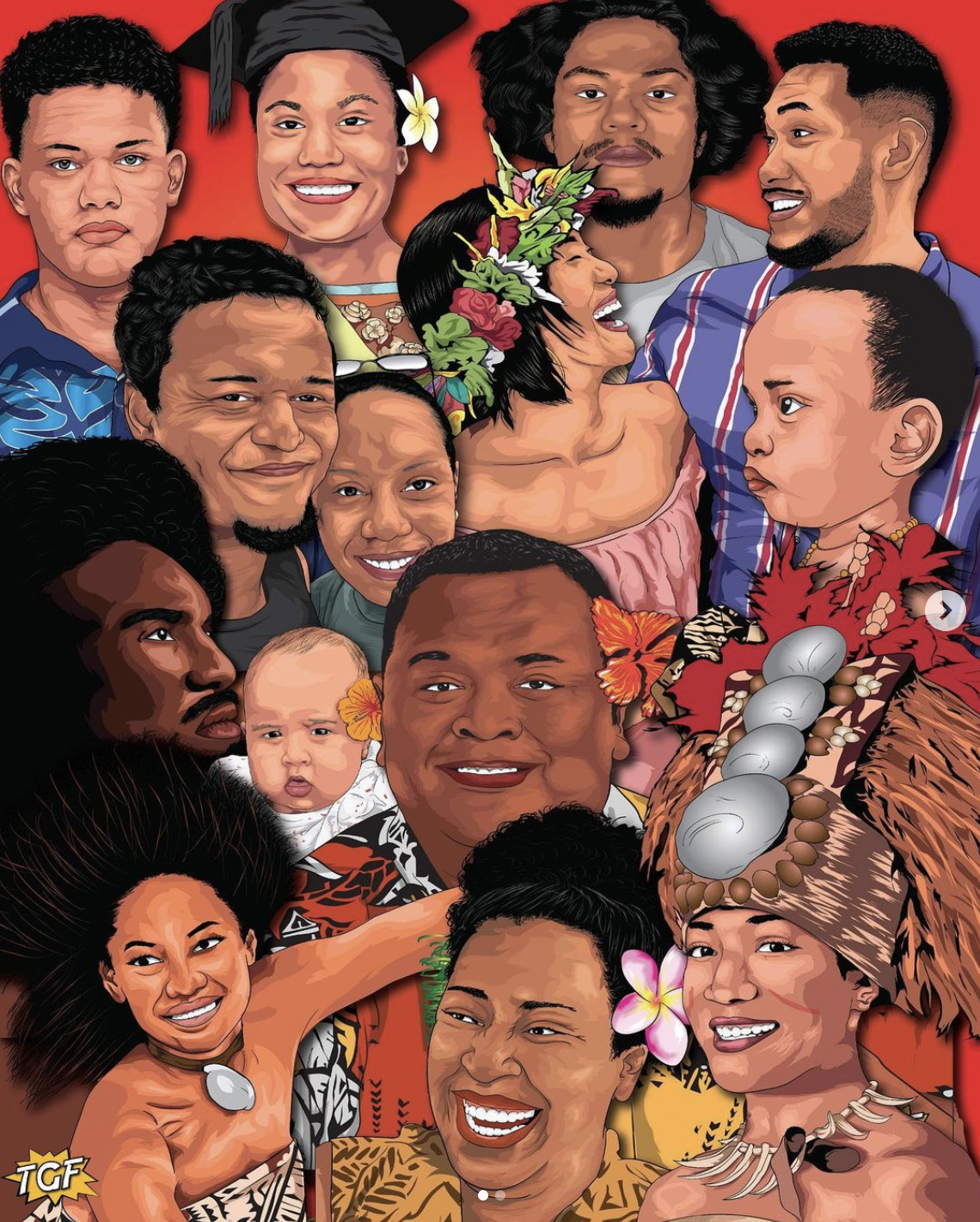 BRIGHTEN UP YOUR FALE WITH ORIGINAL PACIFIC ART FOR XMAS! — thecoconet ...