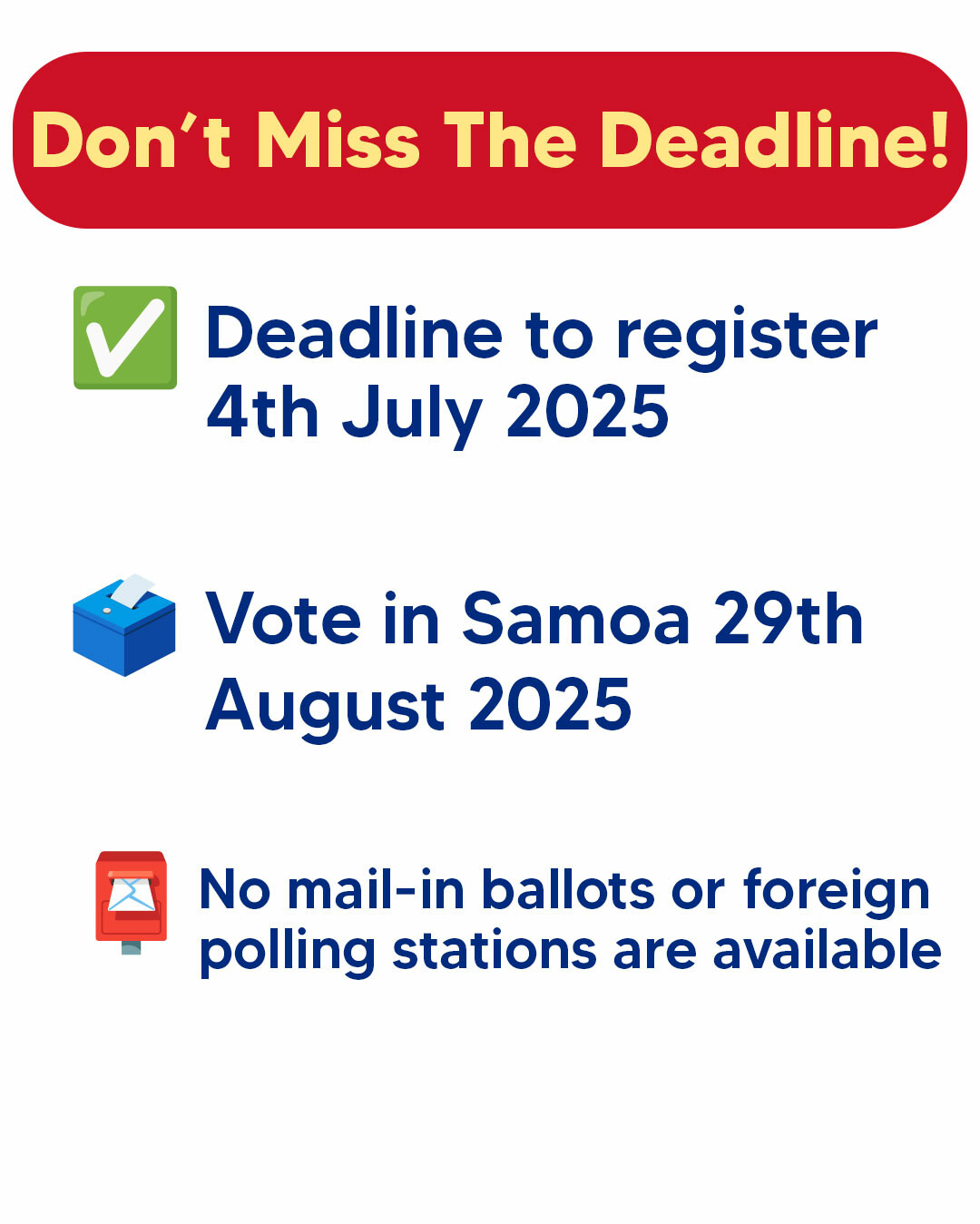 Samoa General Election 2025 - What You Need To Know To Vote ...