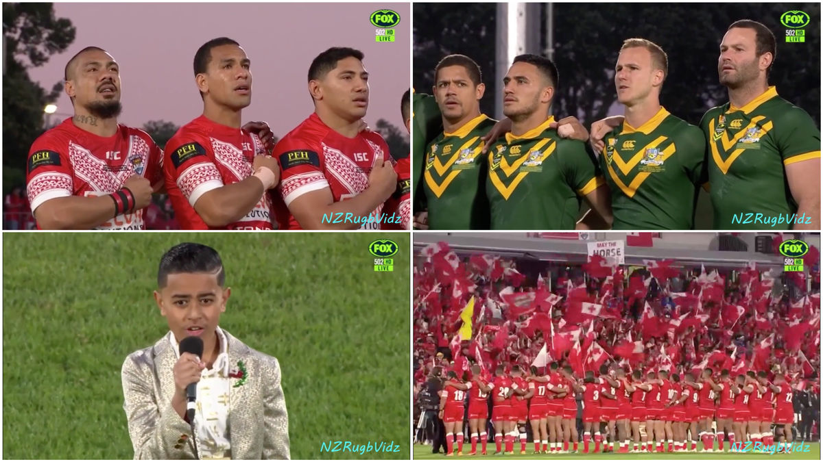 NRL: Tonga vs Australia national anthems — thecoconet.tv - The world’s ...