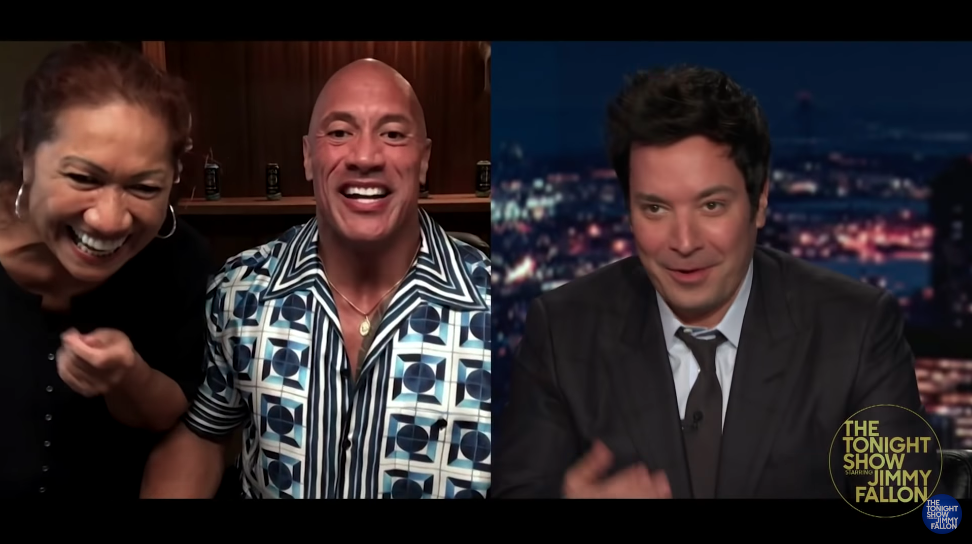 Dwayne 'The Rock' Johnson on the Tonight Show with Jimmy Fallon ...